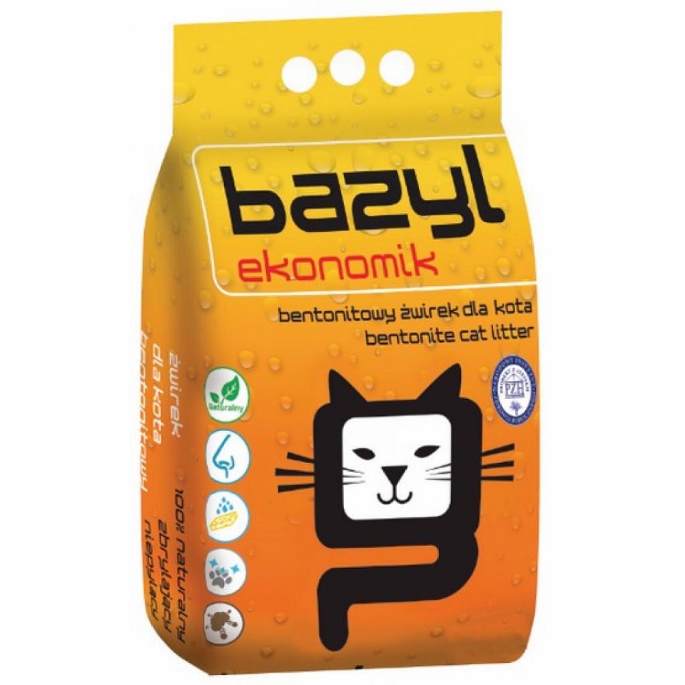 BAZYL Ekonomik Bentonitinis kačių kraikas 5L parduotuvėje Fera.lt mažiausios kainos gyvūnų ...