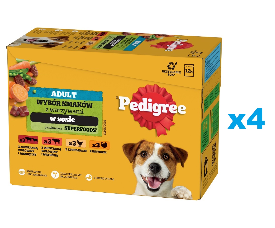 PEDIGREE Junior Choice of flavours with rice sachet 52x100g šuniukų ...