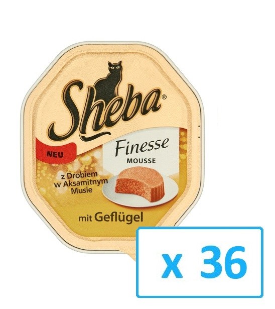 Šlapias kačių maistas SHEBA drůběž mousse 85g x36 - kainos ir ...