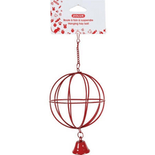 Zolux apvalios metalinės ėdžios šienui 10 cm raudonos | Fera.lt