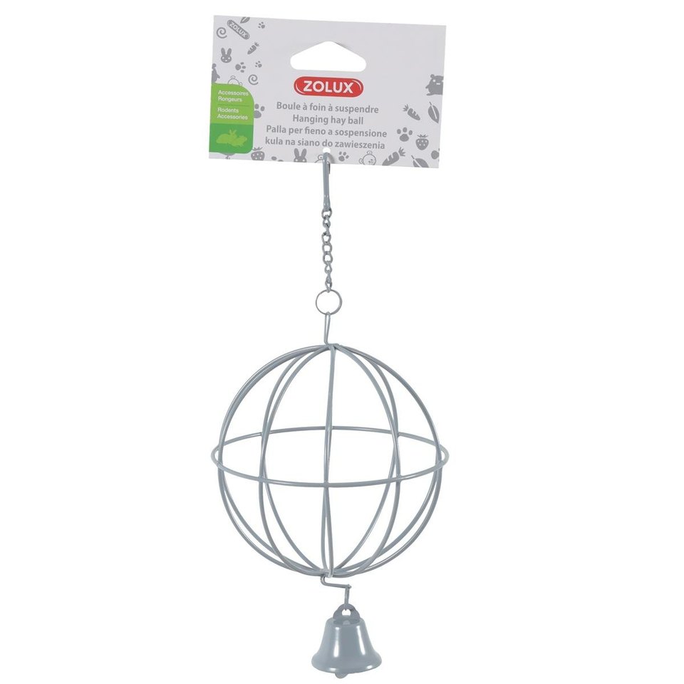ZOLUX Metalinis rutulys, skirtas pakabinti šieno diam. 10 cm pilka ...