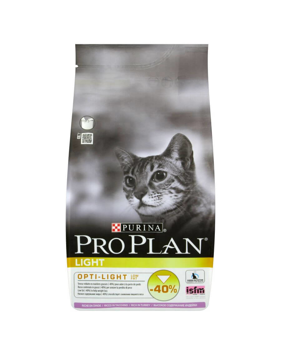 Sausas kačių maistas PURINA Pro Plan Light indyk 1.5 kg - kainos ir ...